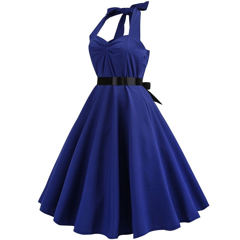 Robe Ann 233 E 50 Pin Up Bleu Ciel Madame Vintage